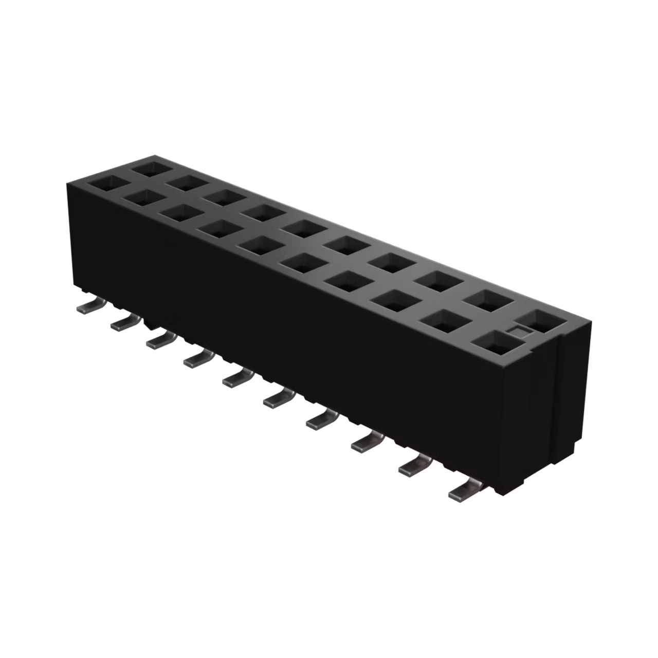 Milli-Grid Receptacle, Surface Mount, Vertical, Top Entry, with Plastic Pegs, without Cap, Tape and Reel, 2.50µm Tin (Sn) Plating, 20 Circuits, Lead-Free for sale