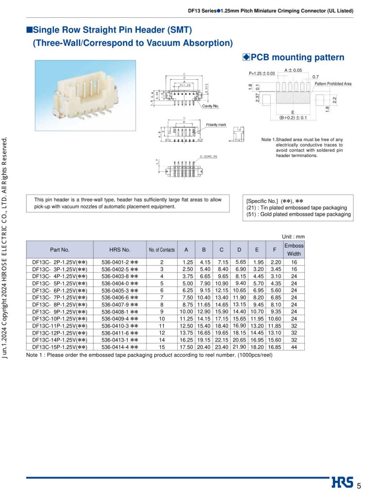 HRS DF13 datasheet page 5