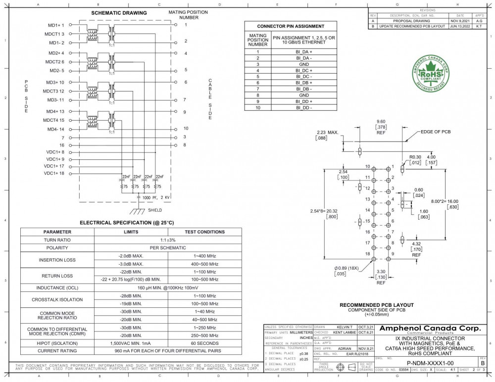 NDMA134100 technical drawing sheet 2