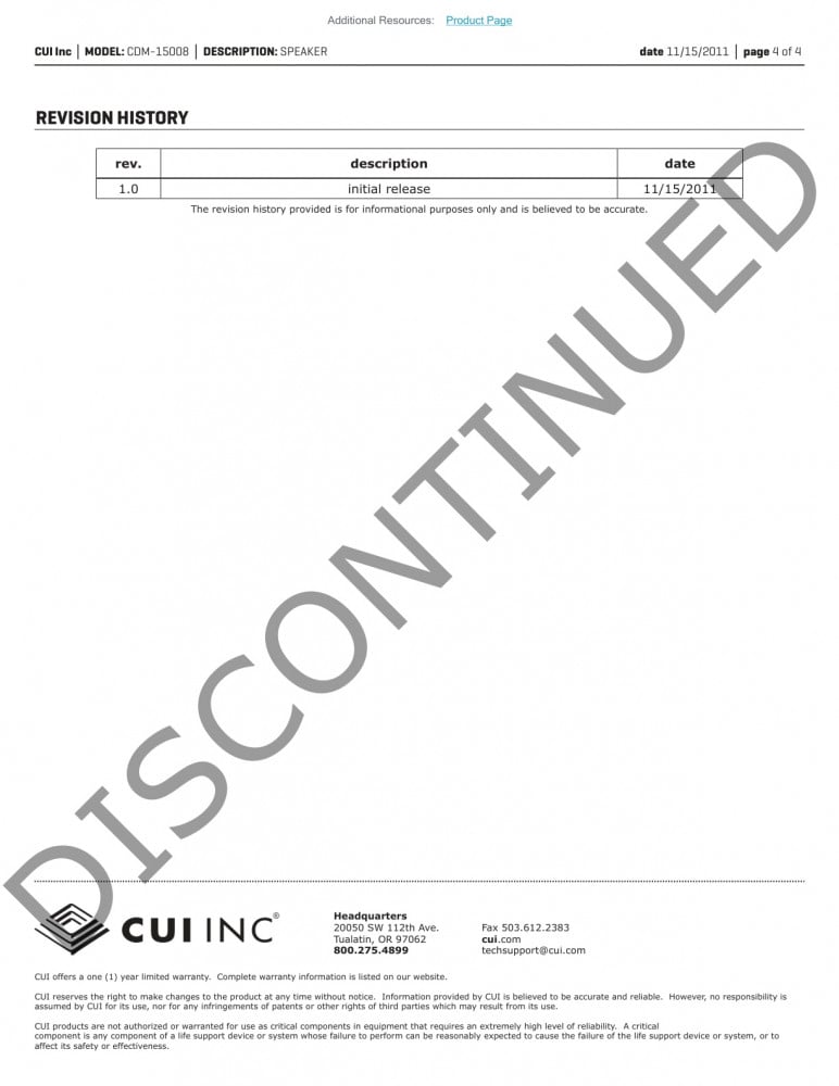 CDM-15008 datasheet page 4