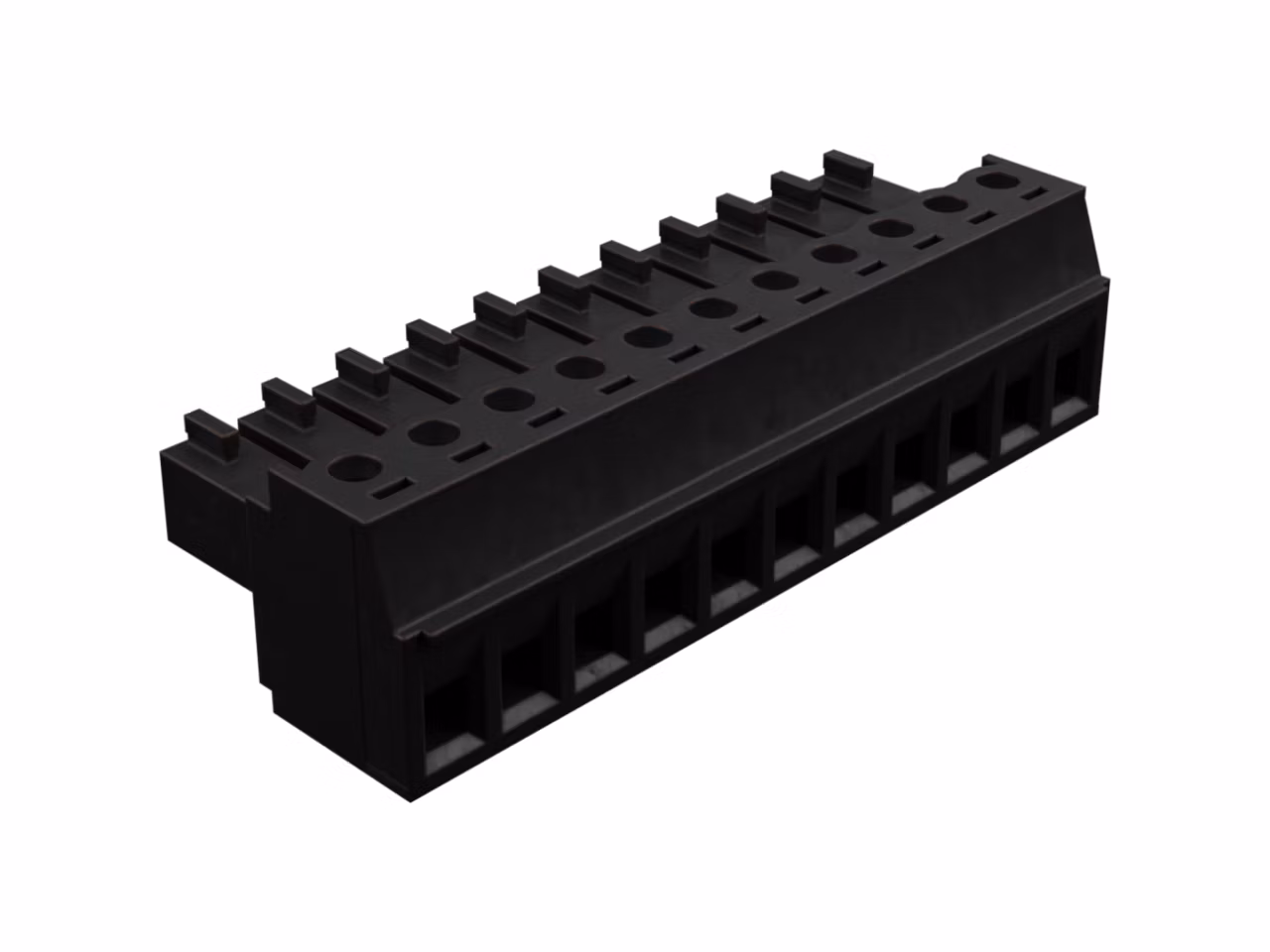 3.81mm Pitch Eurostyle Horizontal Plug, Gold (Au) Plated, Black, 11 Circuits for sale