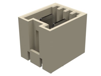 Appli-Mate RAST 5 Header, Vertical, 4 Circuits, Silver (Ag) Plating, Position Key 1b, Code Keys 03c & d40, Latches Between Circuits 1 & 2 and 3 & 4, PCB Polarization A, Glow-Wire Capable