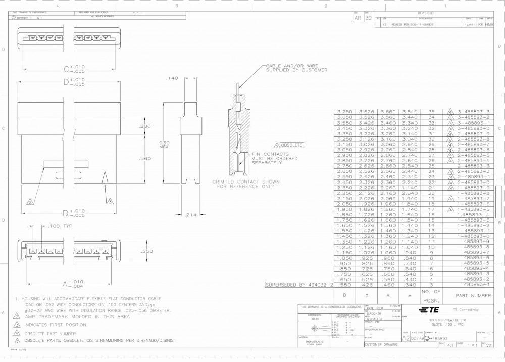 TE Connectivity 1-485893-1 technical drawing