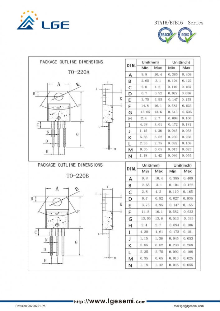 BTB16-600B datasheet page 5
