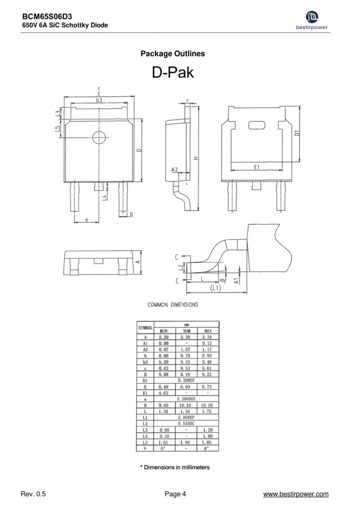 BCM65S06D3 datasheet page 4