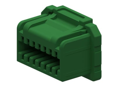 1.25mm Pitch, Micro-Lock Plus Receptacle Crimp Housing, Dual Row, Positive Lock, 10 Circuits, Green