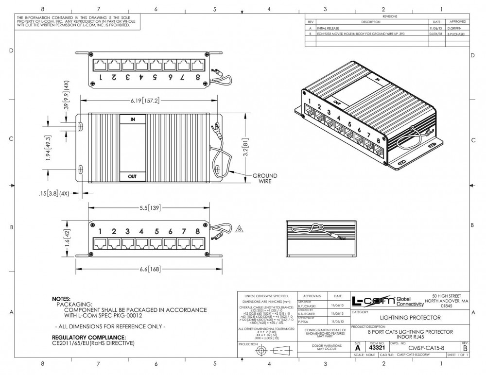 CMSP-CAT5-8 technical document page