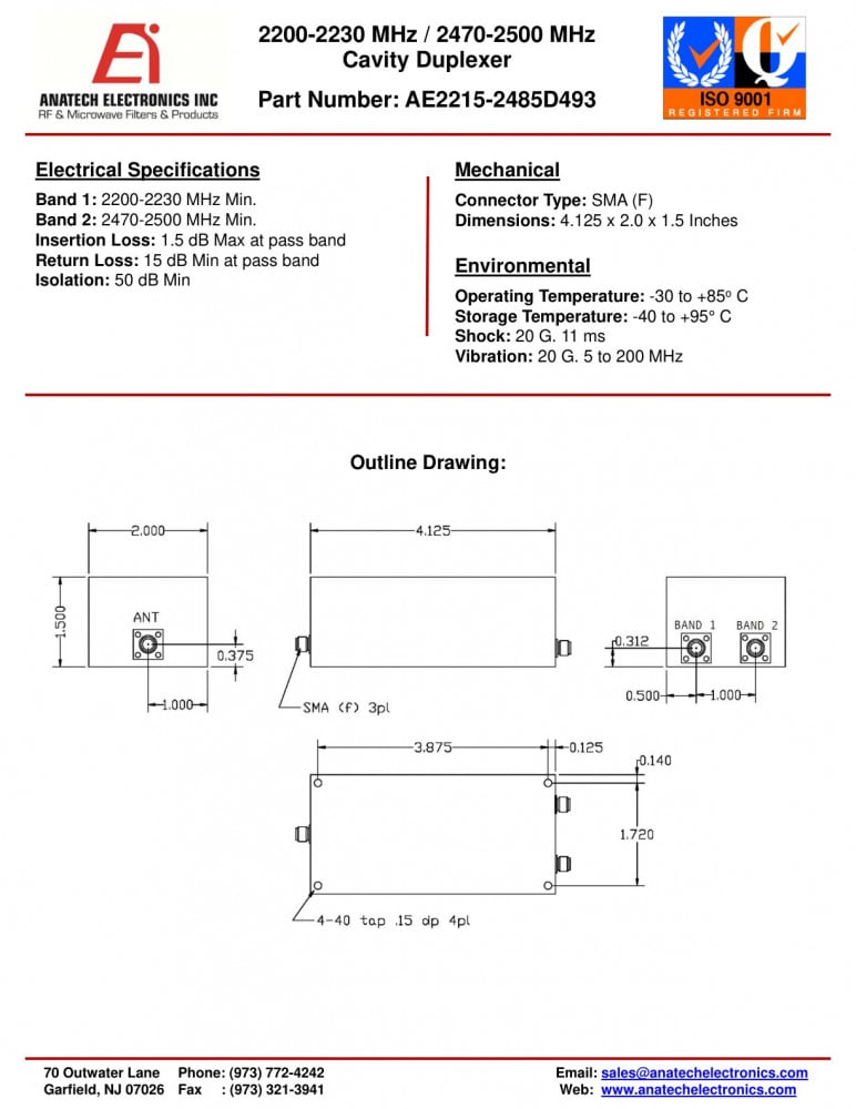 AE2215-2485D493 technical document page 1