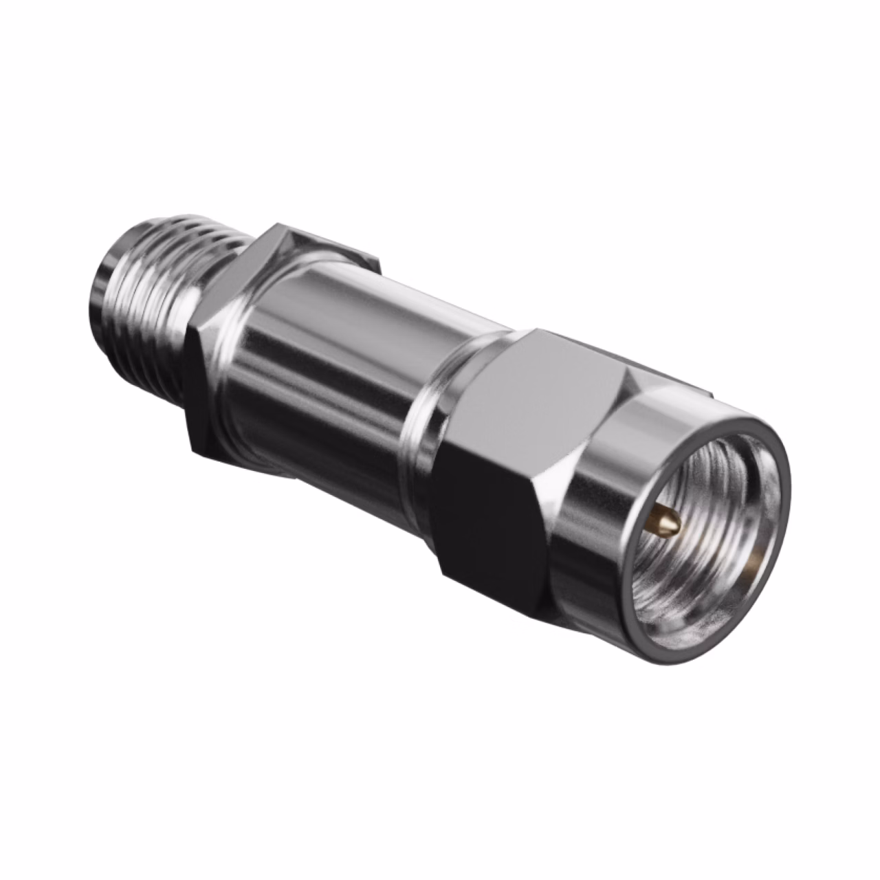 SMA Attenuator, Plug to Jack, Straight, 18 GHz, 2 Watt, 15 dB, with Hex for sale