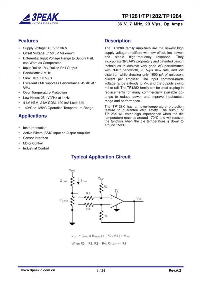 TP1281L1-TR datasheet page 1