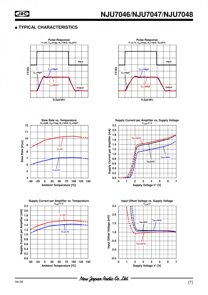 NJU7047 datasheet preview, page 7