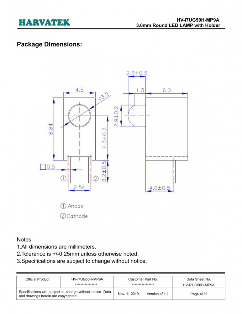 HV-I7UG50H-MP9A datasheet page 4