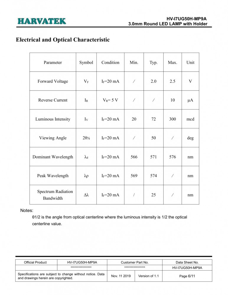 HV-I7UG50H-MP9A datasheet page 6