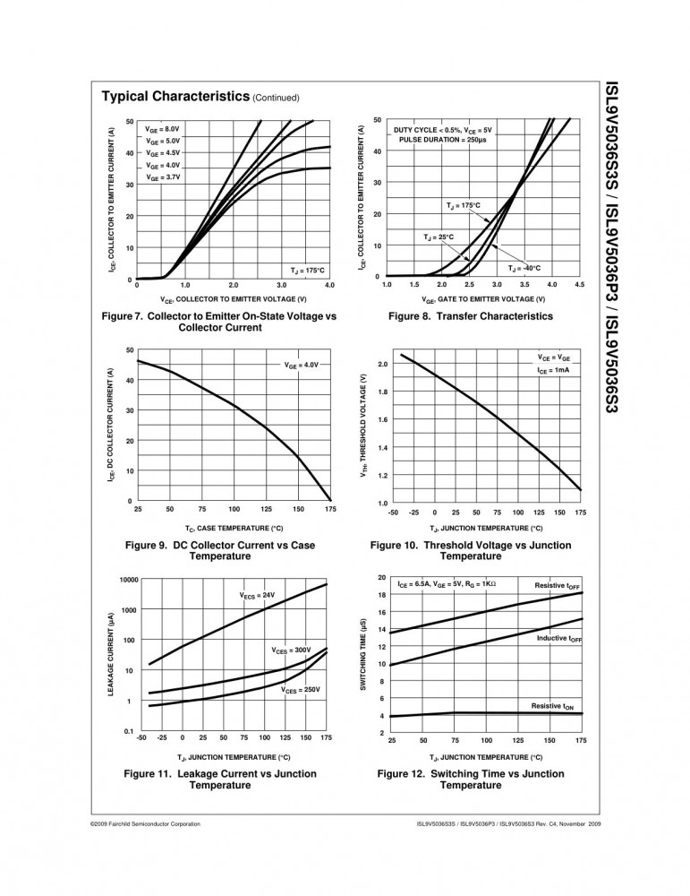 ISL9V5036P3 datasheet page 4