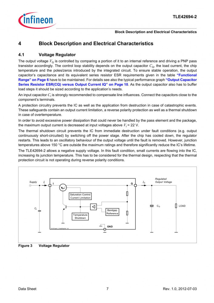 TLE42694-2EL datasheet page 7