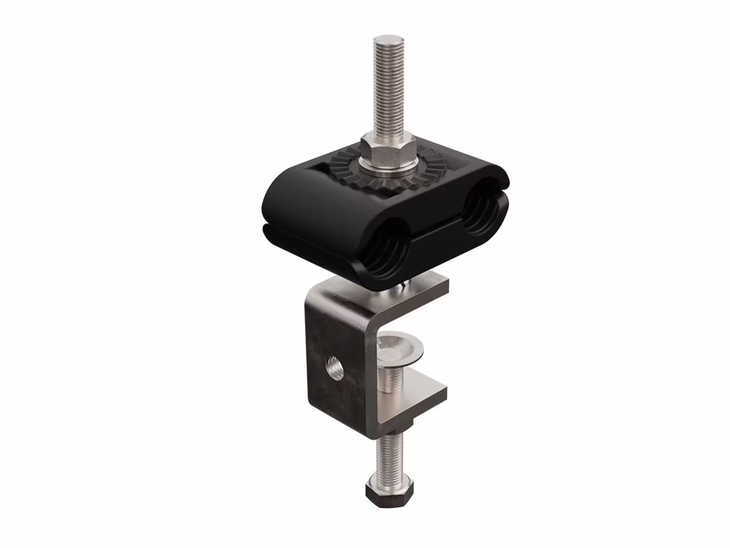 Dual Side, 1-Hole, Feeder Clamp for 1/2
