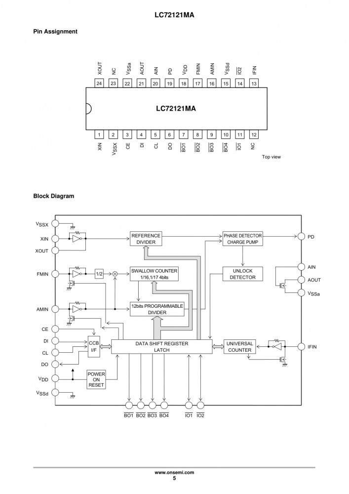 LC72121MA datasheet page 6