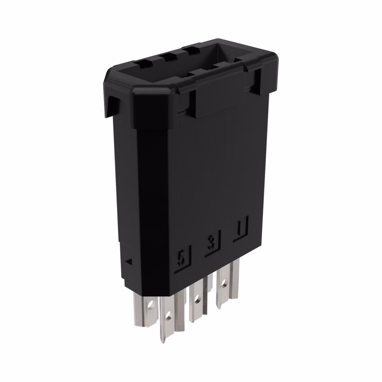 CRC Shielded Rectangular I/O Receptacle Housing for Male Terminal, Signal, 6 Circuits, Polarization Type Standard for sale