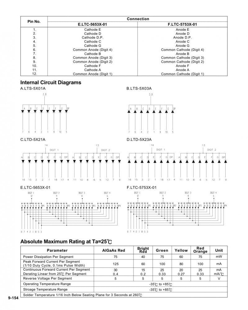 LITEON display datasheet page 3