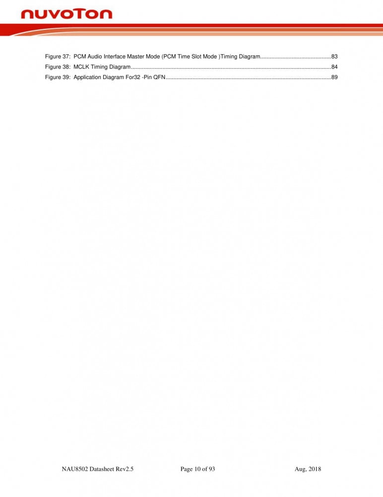 NAU8502 datasheet page 10