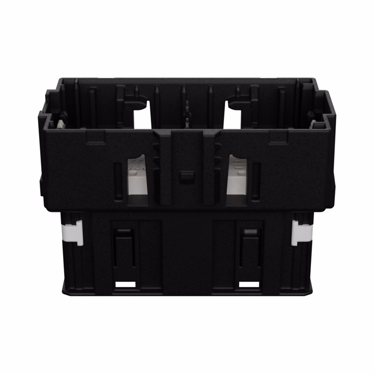 MX-DaSH Unsealed 2x2 Male Connector Assembly, without Wire Dress Cover Latch, Configuration 5, Keying Option A, Black for sale