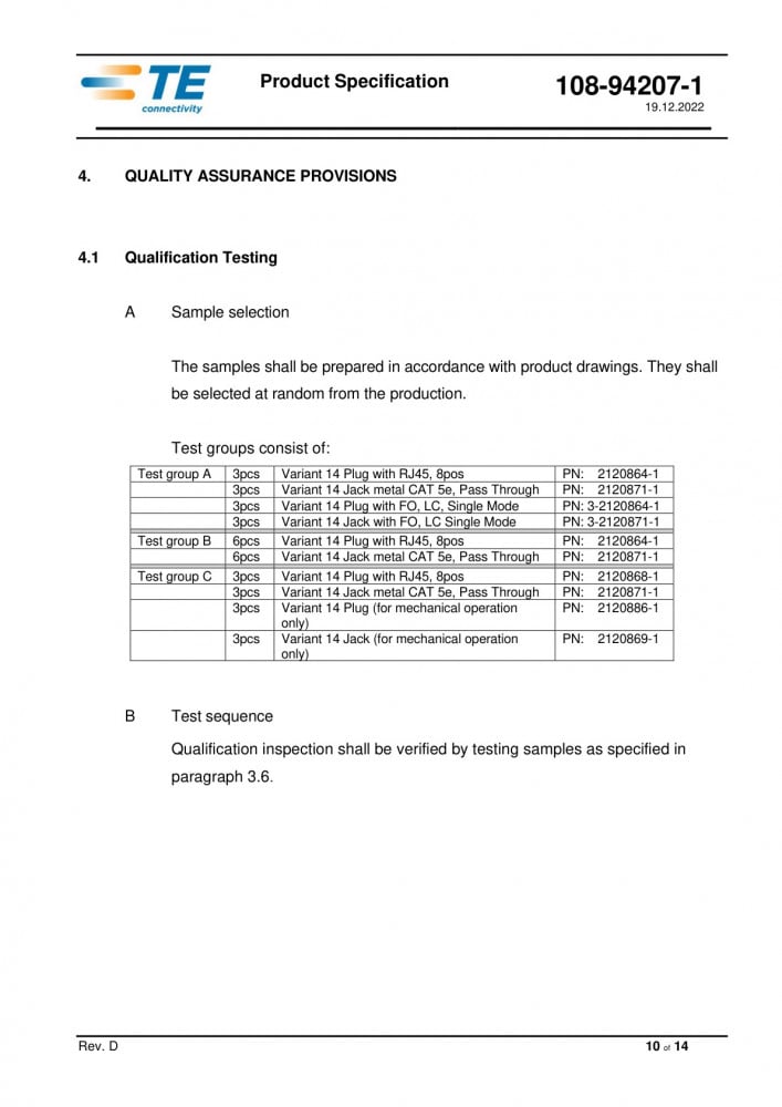 TE Connectivity Variant 14 specification page 10