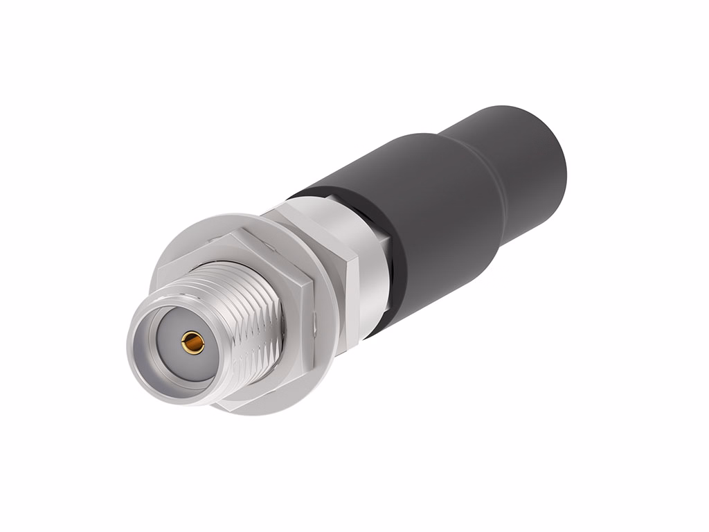 SMA Jack, Straight, 2-Hole Flange Mount, 0.625