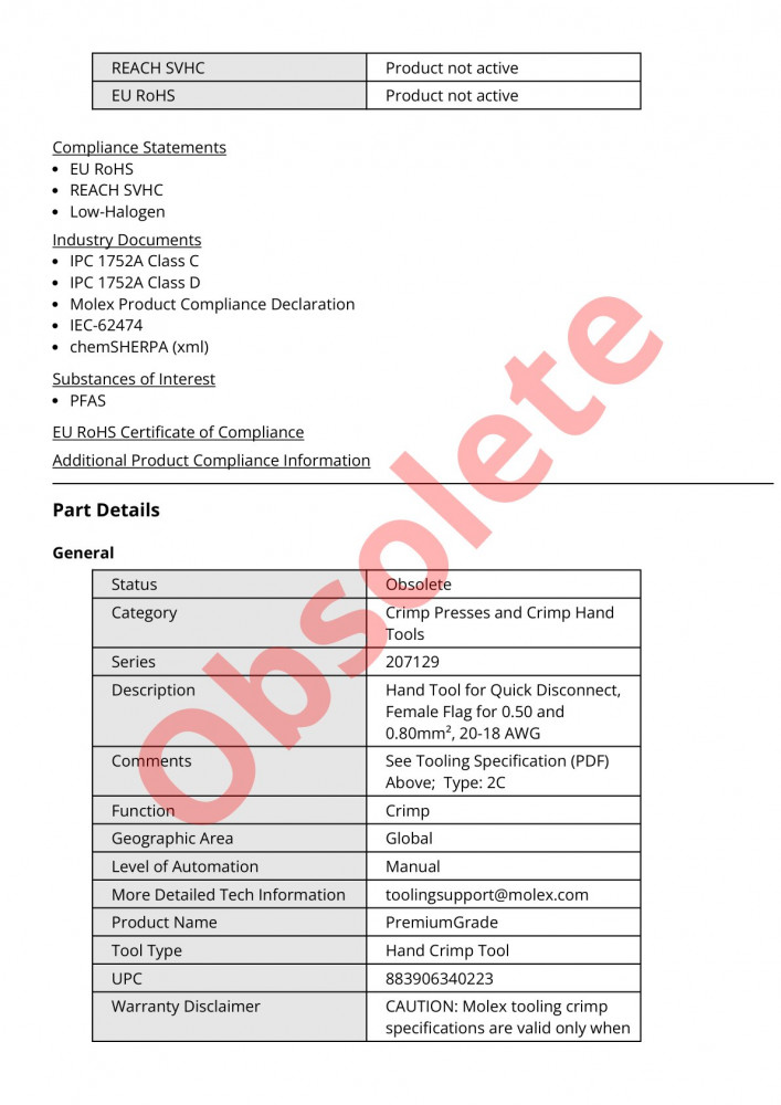 Tooling document preview, page 2