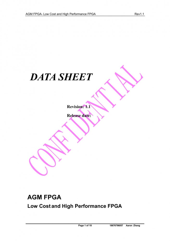 AG10KF256 datasheet page 1