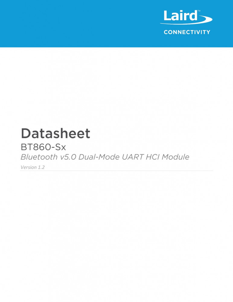 BT860-SA-T/R datasheet page 1