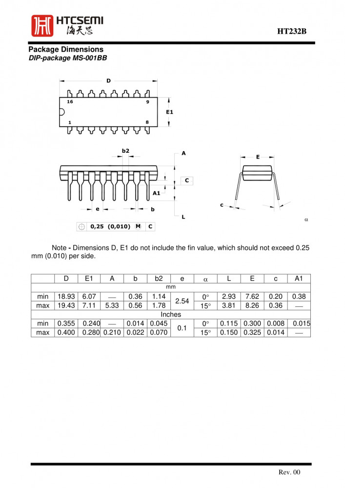 HT232BRZ datasheet page 6