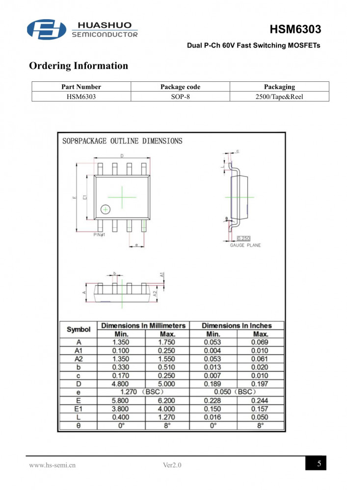 HSM6303 datasheet page 5