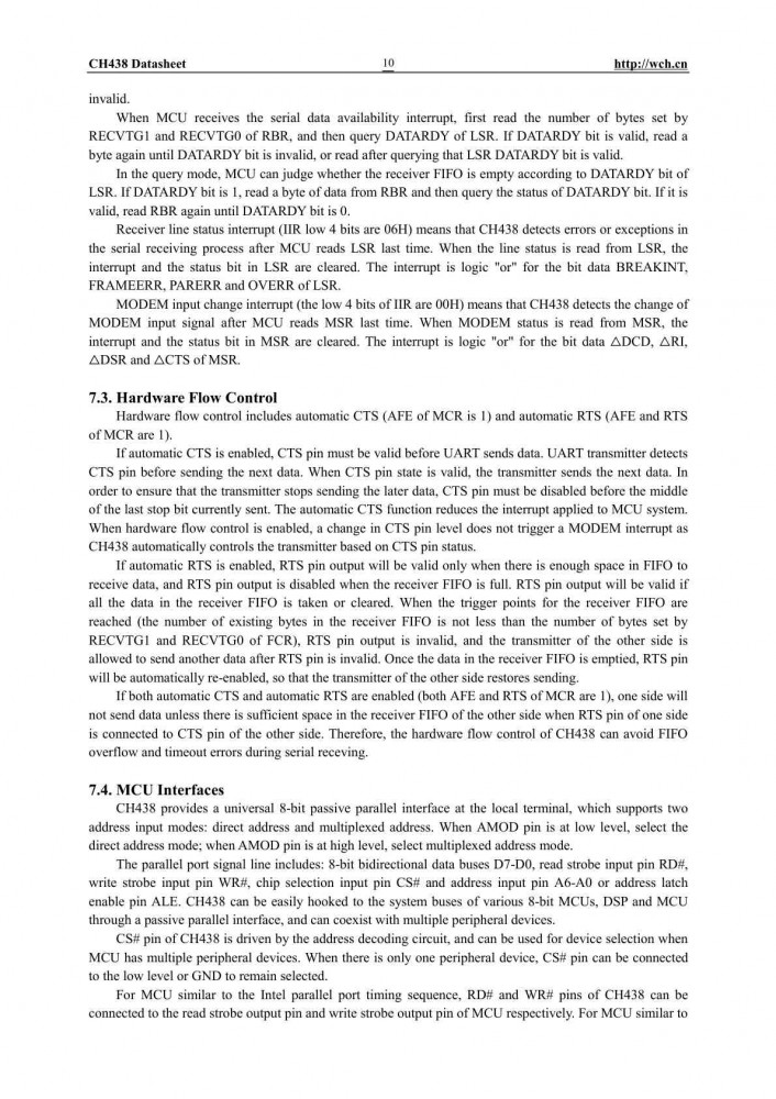 CH438L datasheet page 10