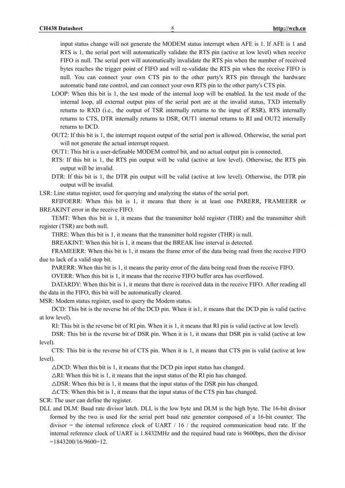 CH438L datasheet page 8