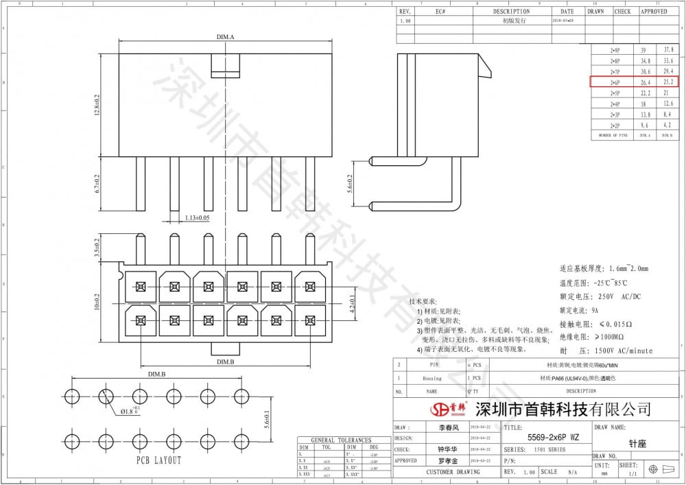 5569-2x6P WZ specification page 1