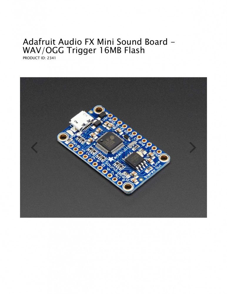 Adafruit 2341 documentation page 1