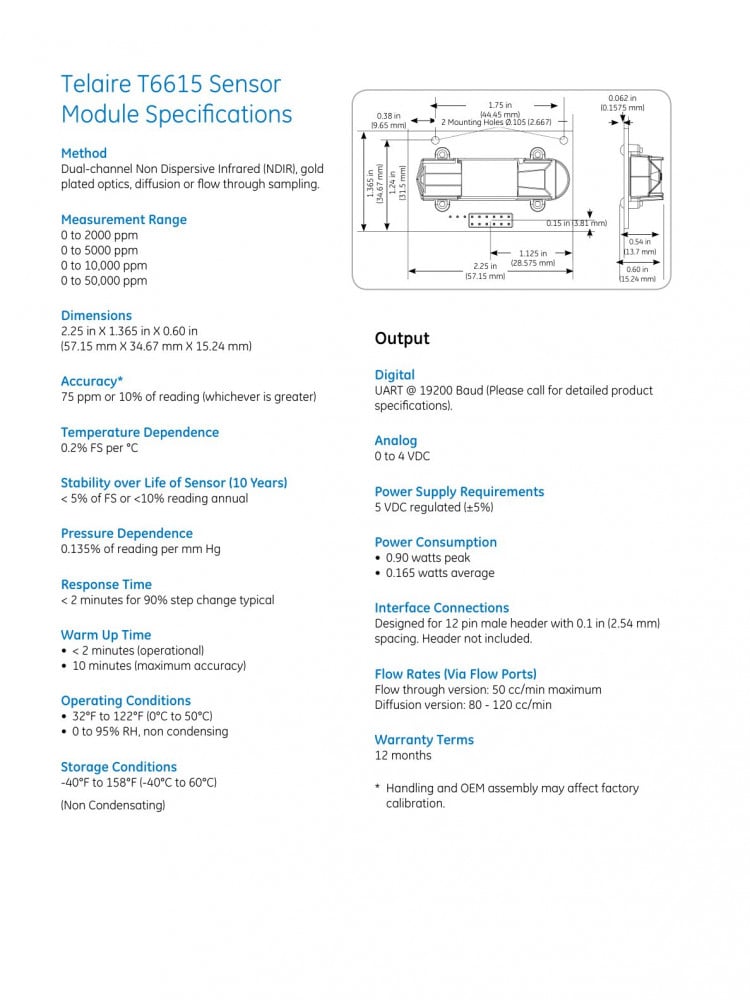 T6615-50K technical document page 2