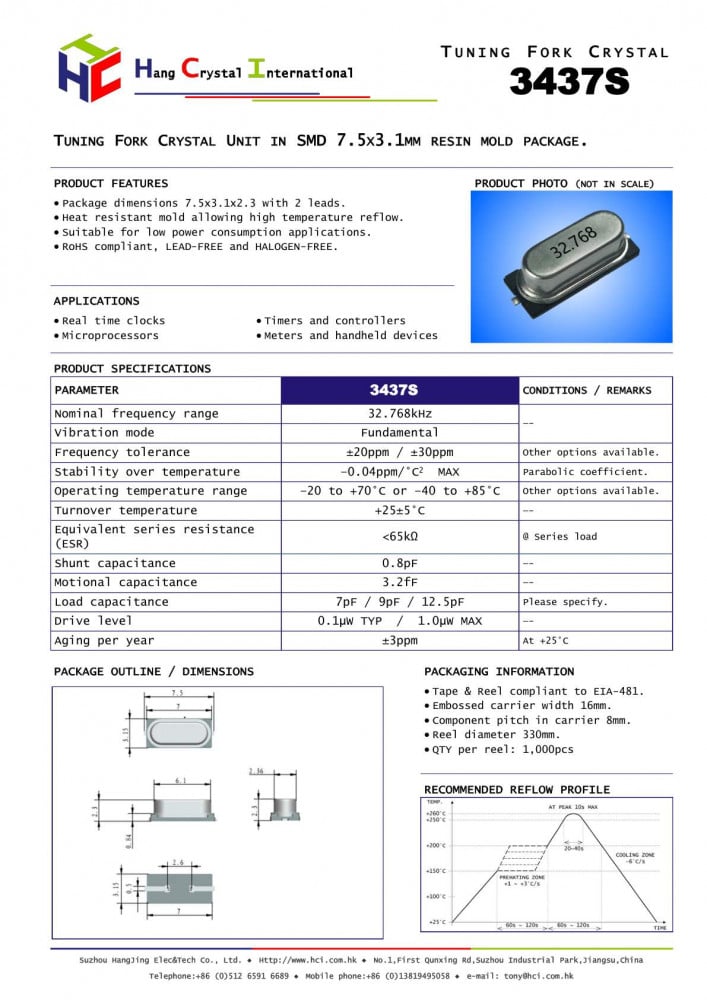 HCI 3437S technical document