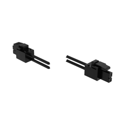 Mini-Fit Max-to-Mini-Fit Max Off-the-Shelf (OTS) Cable Assembly, Dual Row, Matte Tin (Sn) Plating, 2 Circuits, 300.00mm Length, Black for sale