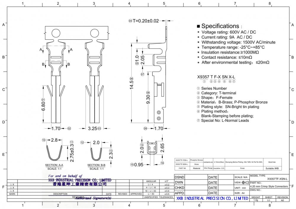 X9357 series technical drawing page 4