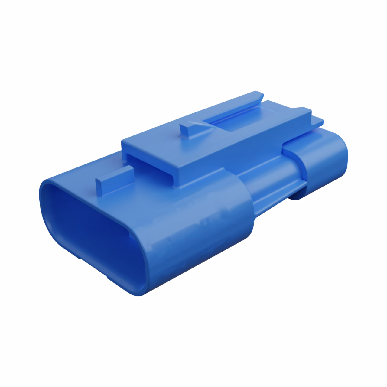 Squba Sealed Plug Assembly with Clipslot, 1.80mm Pitch, Single Row, 8 Circuits, Blue for sale