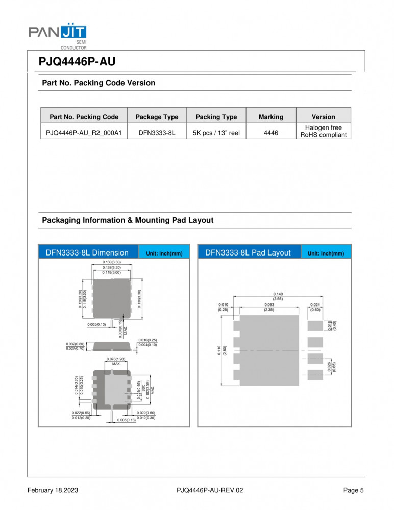 PJQ4446P-AU datasheet page 5