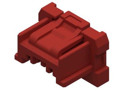 Spot-On Wire-to-Board Receptacle Housing, 1.50mm Pitch, Single Row, 2 Circuits, Red for sale