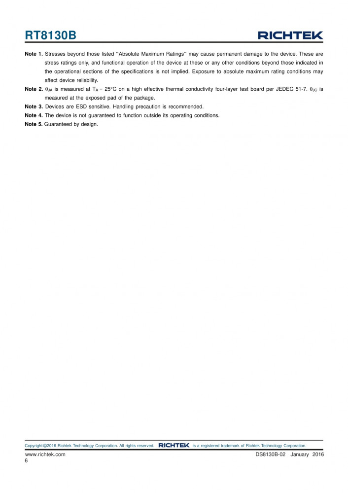 RT8130B datasheet page 6