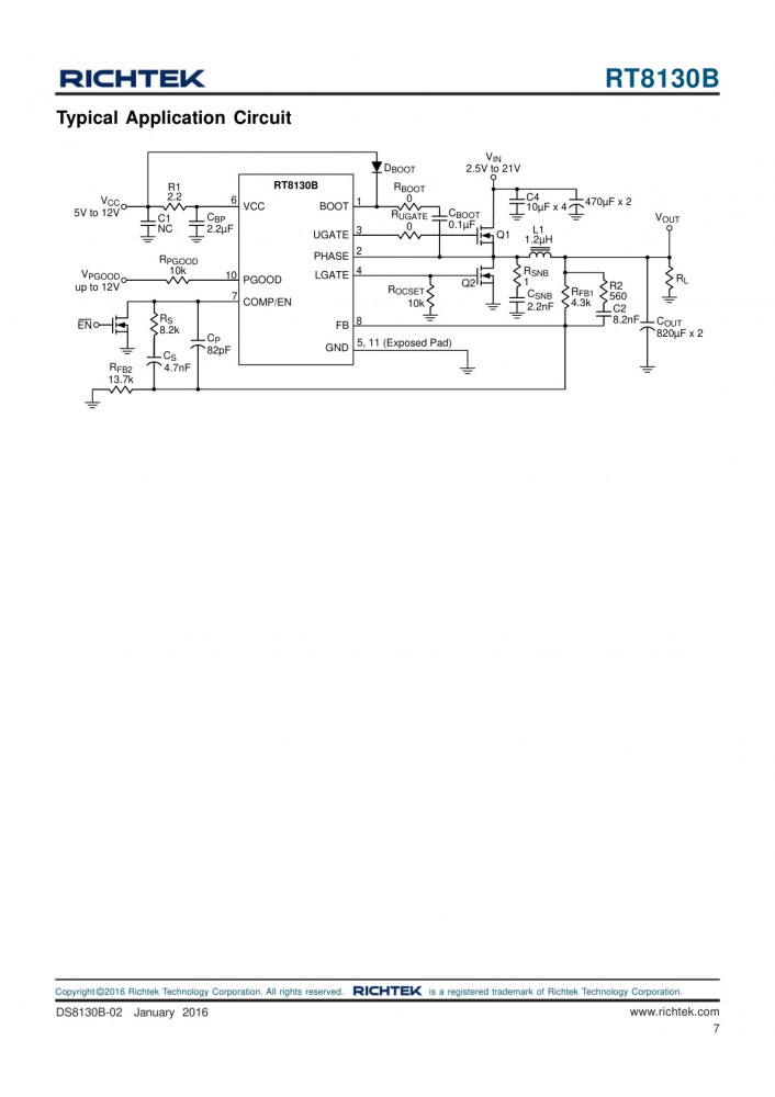 RT8130B datasheet page 7