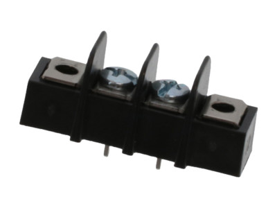 9.53mm Pitch Beau PCB Terminal Strip, with Mounting Ends, 4 Circuits