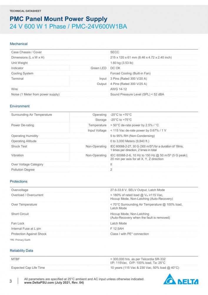PMC-24V600W1BA datasheet page 3