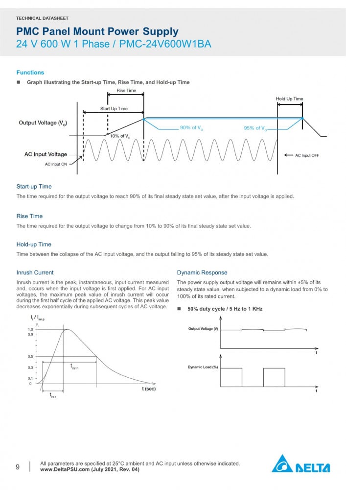 PMC-24V600W1BA datasheet page 9