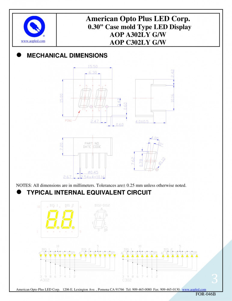 C302LY datasheet page 3