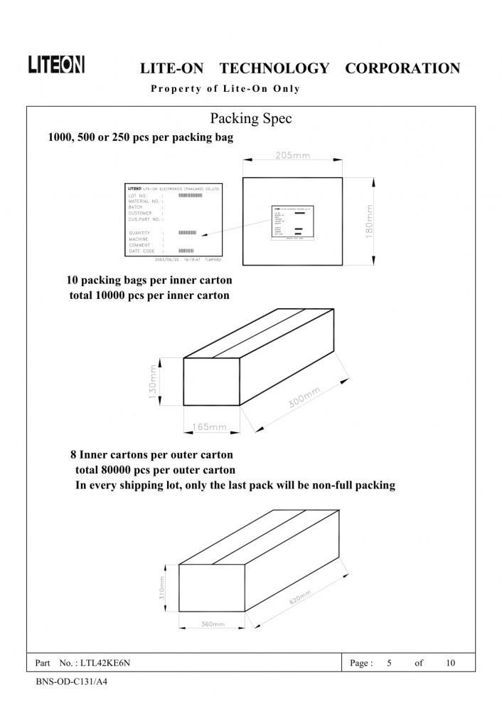 LTL42KE6N datasheet page 5